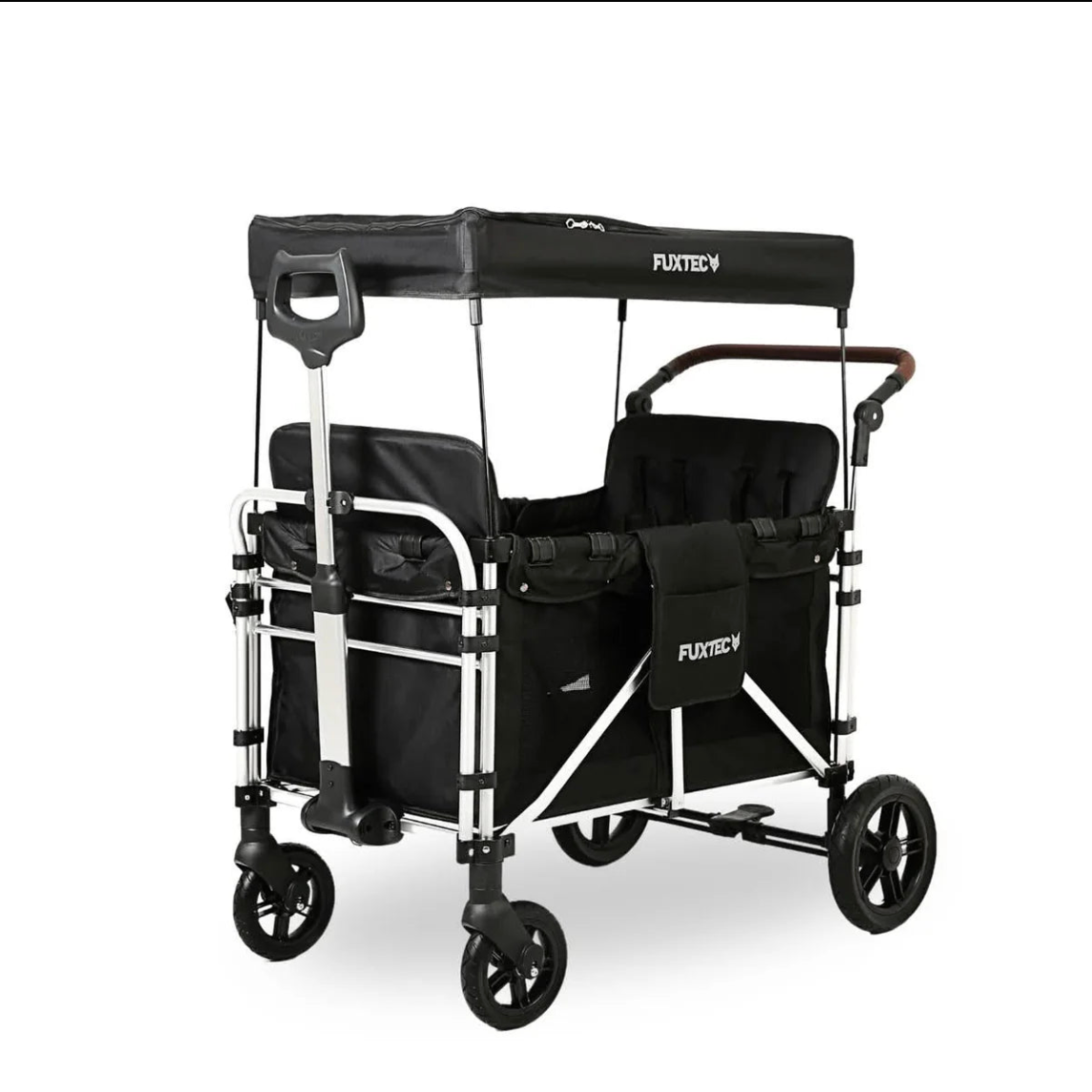 FUXTEC faltbarer Luxus Bollerwagen XL 4-Sitzer FX-CTXL900, schwarz ...