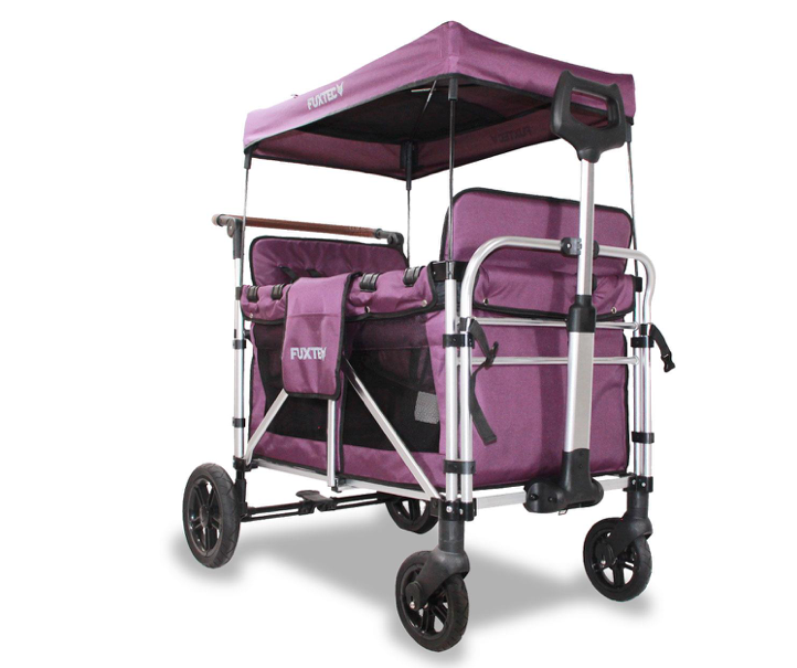 FUXTEC 4-Sitzer XL Luxus Bollerwagen FX-CTXL900 Purpur – bollerwagen.com